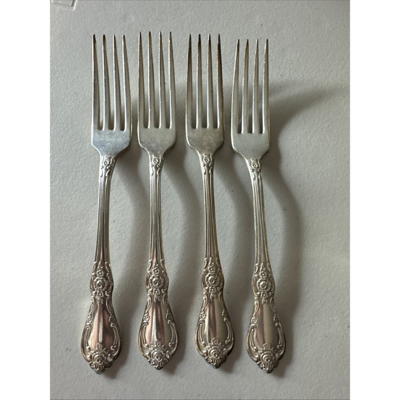 Oneida | Dining | Oneida Vanessa Francesca 4 Dinner Forks Wm A Rogers ...